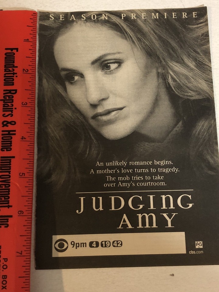 Judging Amy Tv Guide Vintage Print Ad Amy Brenneman Tyne Daly Tpa14 | eBay