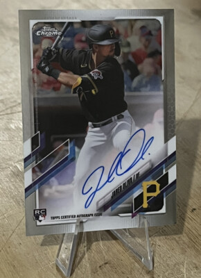 Jared Oliva 2021 Topps CHROME ROOKIE AUTOGRAPH Pittsburgh Pirates 2021 ...