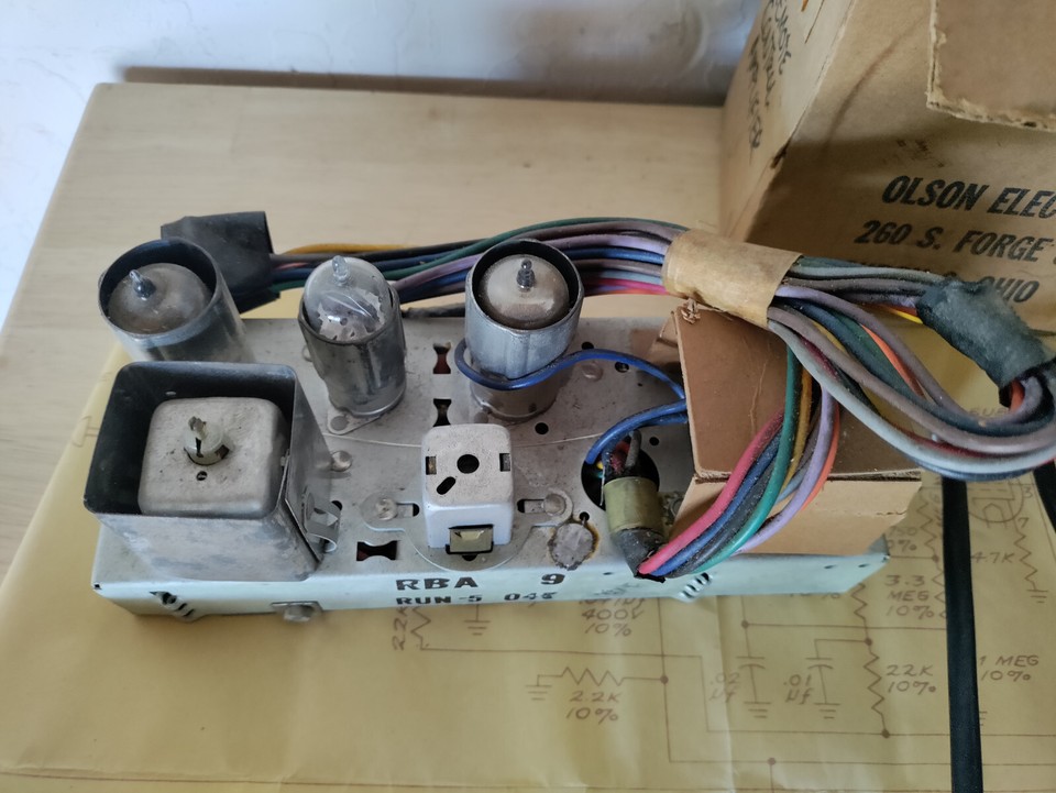 Vintage Olson Electronics Remote Control Tube Stereo Amplifier RBA 9 ...