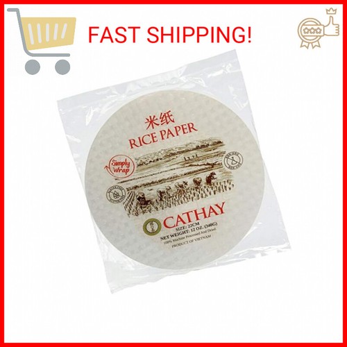 Cathay Fresh Spring Roll Rice Paper Wrappers 30 Sheets | Non-GMO ...