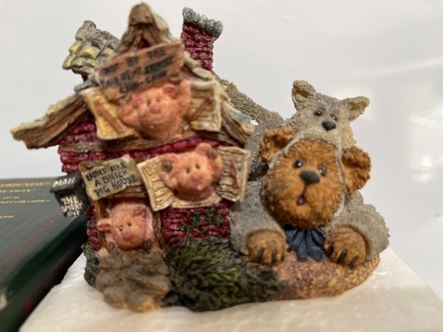 Boyds Bear Huff P. Wolf, Bacon, Porkchop & Hamlet Resin Figurine | eBay