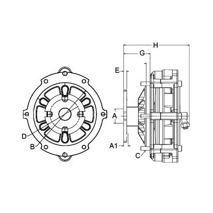 OEM Horton Fan Clutch off Cummins ISB for Freightliner M2 991455 981455 ...