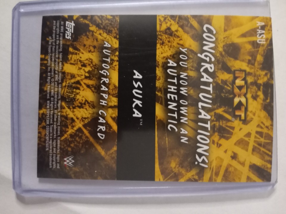 2017 Topps WWE NXT - Autographs #RA-AS Asuka (AU) | eBay