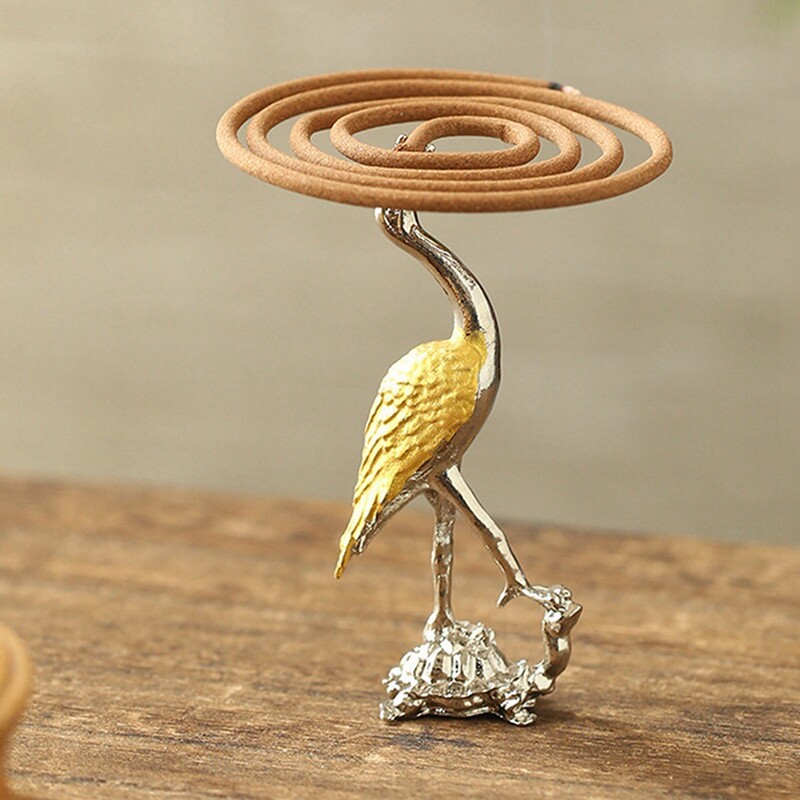 Retro Crane Incense Stick Incense Burners Stick Cone Censer Incense ...