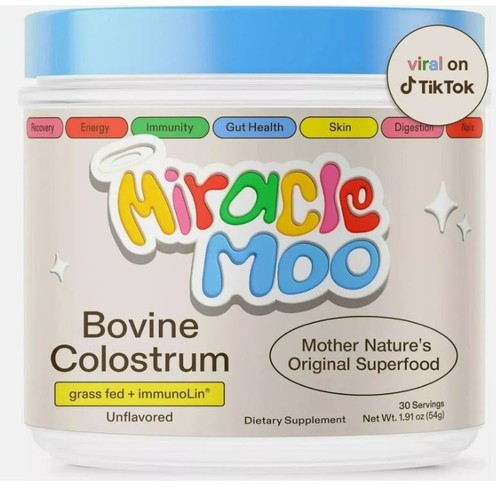 Miracle Moo Mother Natures Bovine Colostrum grassfed+ immunolin ...