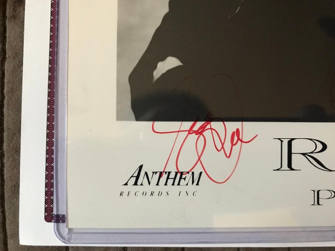 RUSH FULLY SIGNED ANTHEM RECORDS/SRO MANAGEMENT PROMO PHOTO X3 JSA/REAL ...