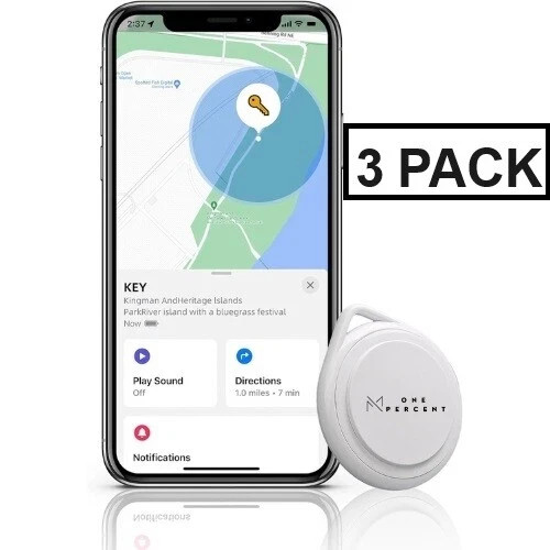 3 PACK Smart Air Tag GPS Bluetooth Tracking for Keys Finder GPS Tracker ...