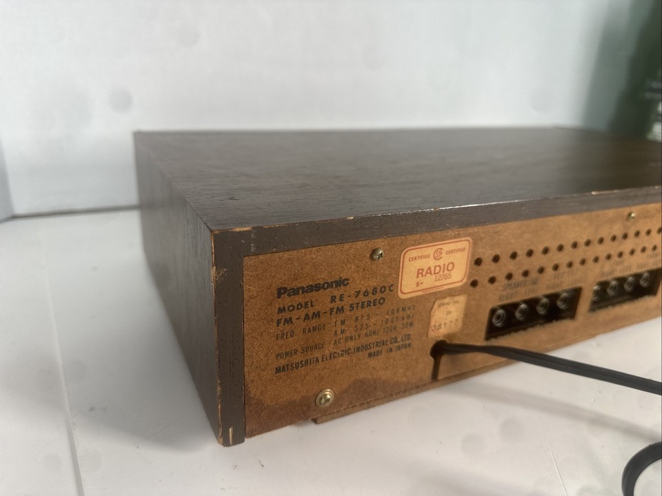 Vintage PANASONIC IC FET FM AM Multiplex Stereo RE-7680 Receiver Amp | eBay