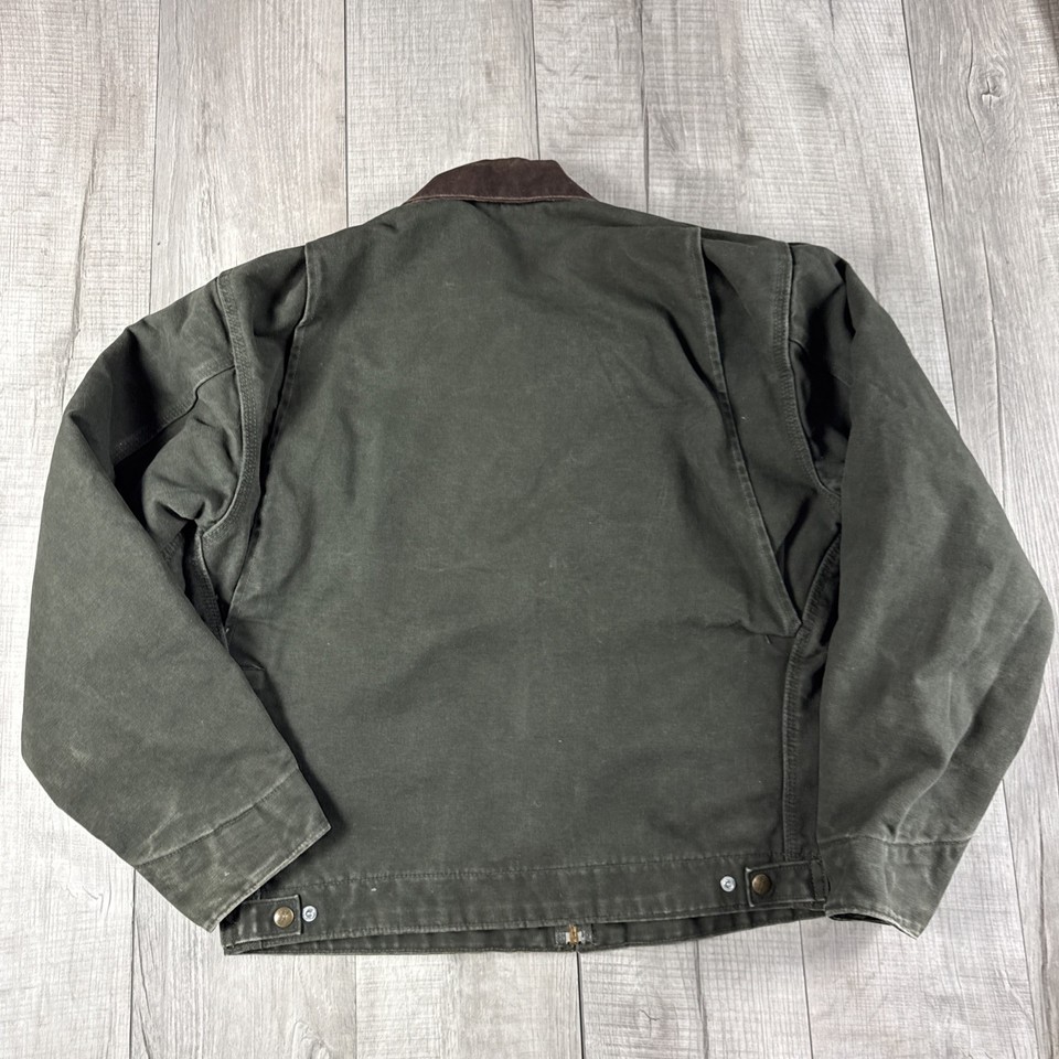 Carhartt J97 MOS Vintage Detroit Jacket USA Moss Green Mens Medium ...
