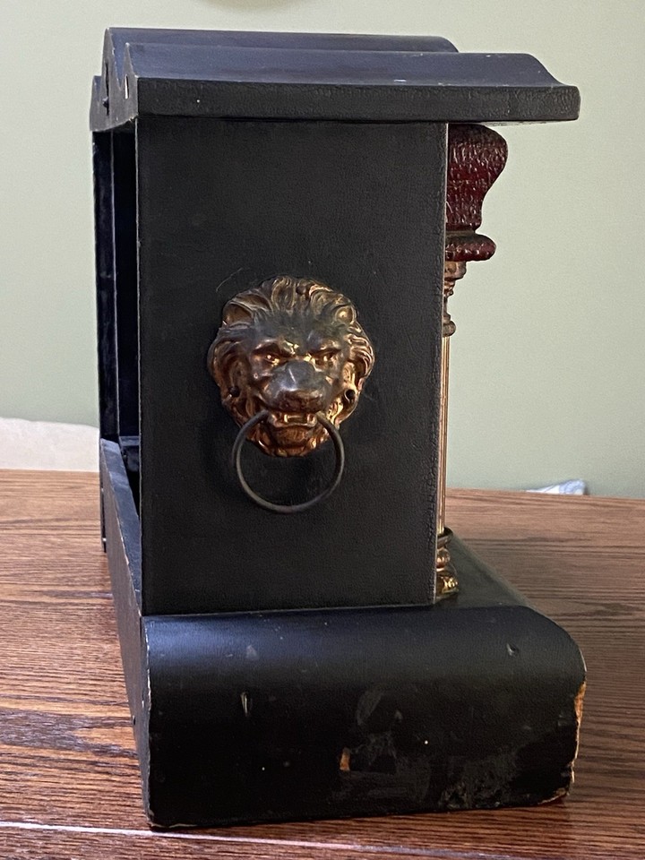 Antique Wm. L. Gilbert Mantle Clock With A Key. Pat. 1896 Made In USA ...