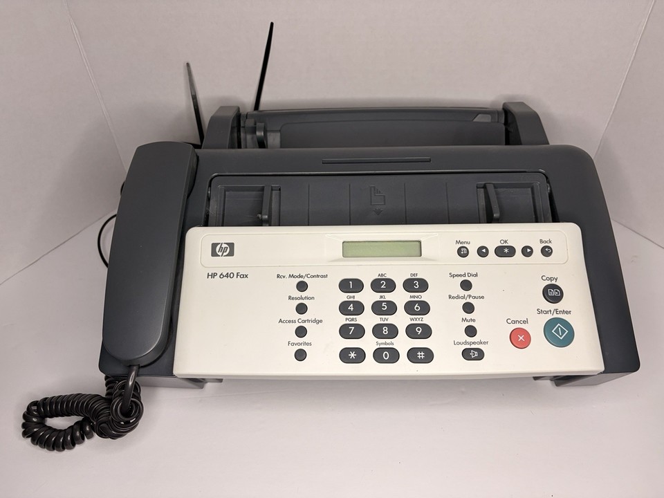 HP Fax Machine 640 with Cables Mint! | eBay