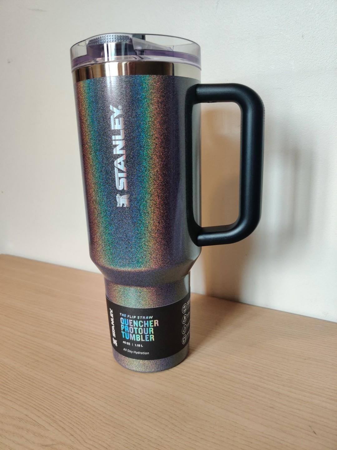 Stanley The Quencher ProTour Flip Straw 40oz Tumbler Midnight Glitz New