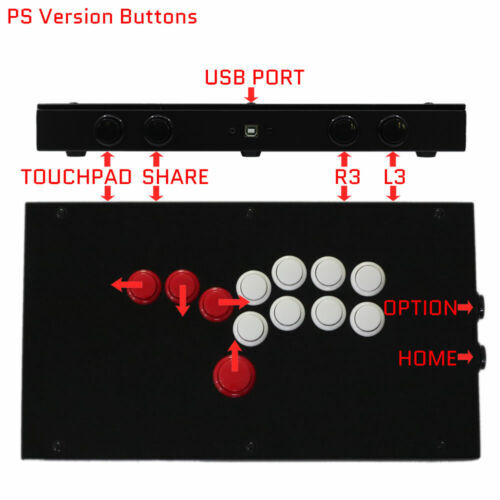 All Buttons Hitbox Arcade Joystick Game Controller For PC Custom ...