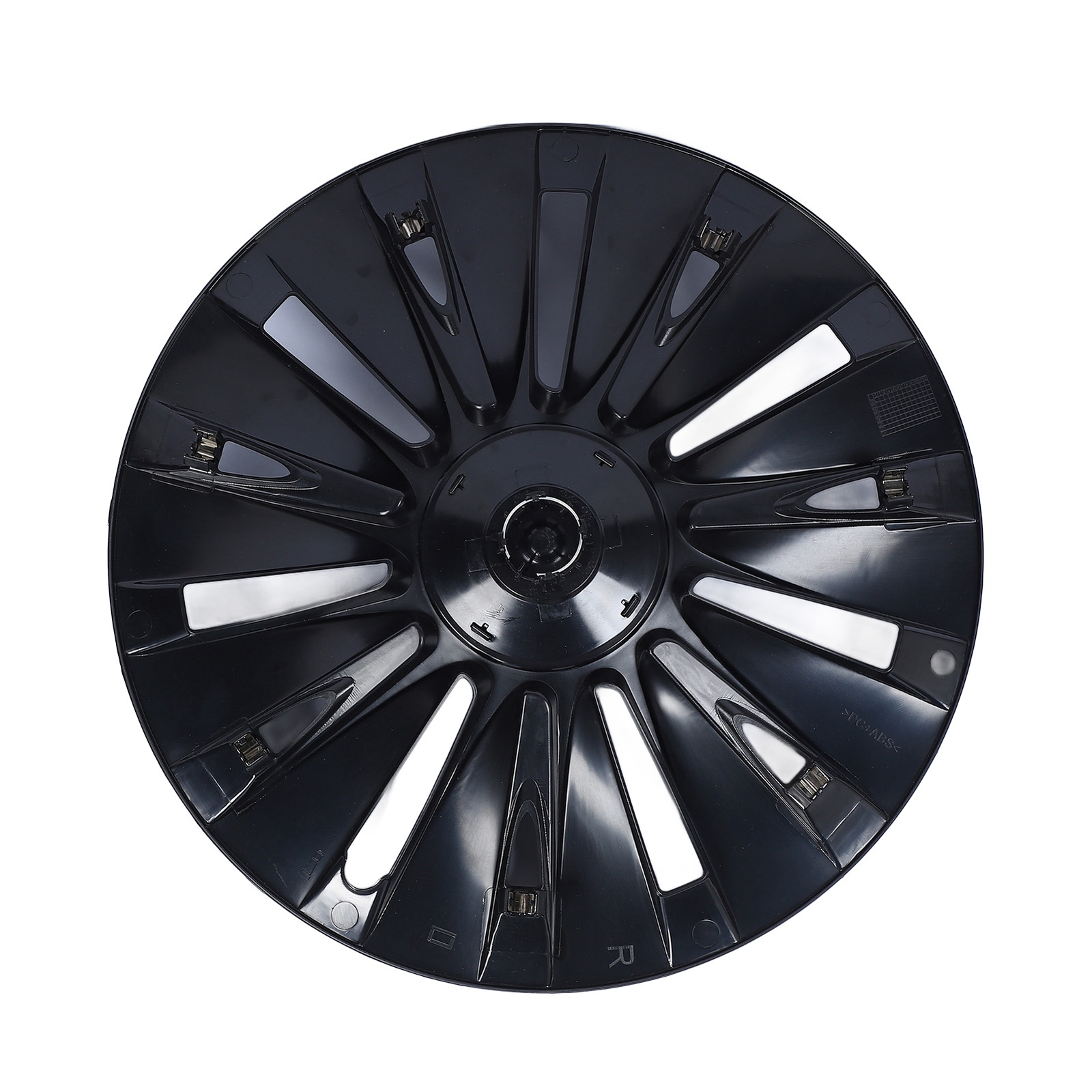 Wheel Center Caps 4PCS 19in Wheel Hub Cap Matte Black Sporty Wheel Rim ...