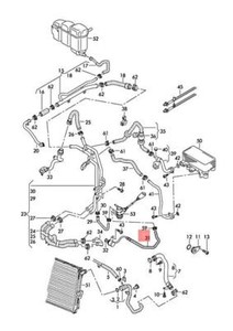 Genuine VW Touareg 7P6 Coolant Pipe With Coolant Hose 7P6121070BH | eBay