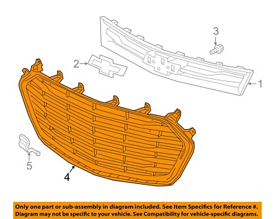 GM OEM 17-20 Trax Front Bumper Grille Grille Components-Lower Grille ...