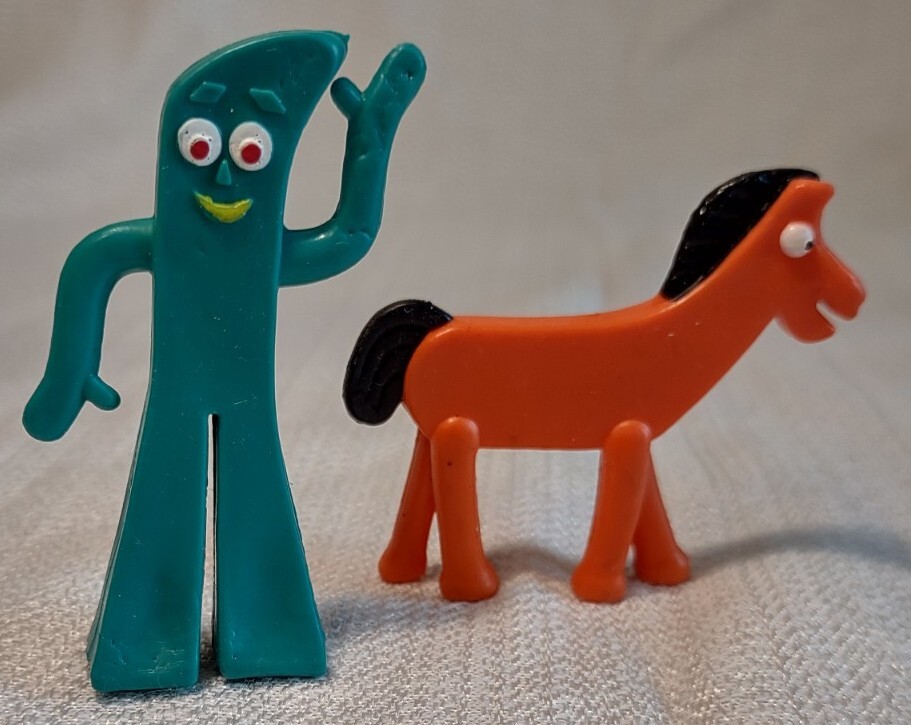 2 - Vintage Jesco Prema Toys Gumby & Pokey Rubber Toy Figurines | eBay