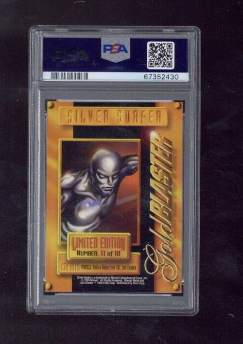 1995 Marvel Metal Metal Blaster 11 Silver Surfer Gold Blaster PSA 9 | eBay