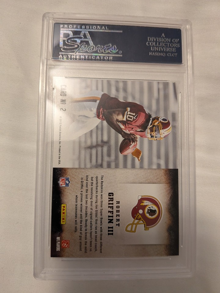 2012 PANINI SCORE HOT ROOKIES 2 ROBERT GRIFFIN III PSA 8 NM - MT ...