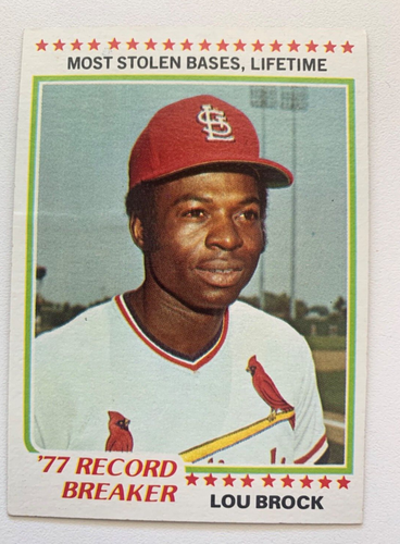 1978 Topps Card #1 !!! - Record Breaker - Lou Brock | eBay