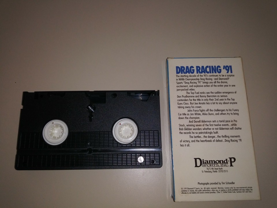 Diamond P Sports Inc. Drag Racing 91 VHS NHRA | eBay