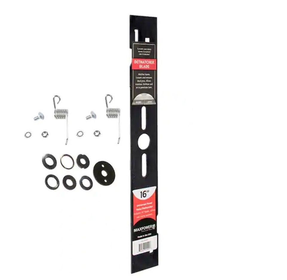 Maxpower 330100 16" Universal Power Rake/Dethatcher Lawn Mower Blade W ...