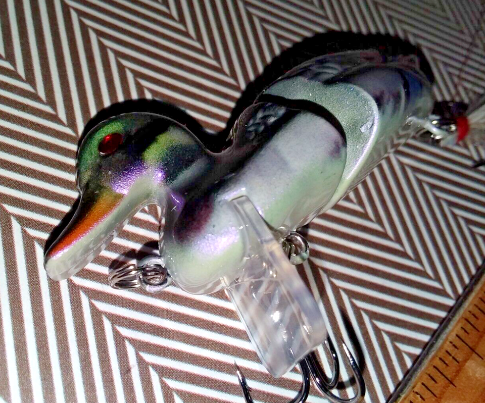 #2a REALISTIC Mallard DUCK TOPWATER WAKEBAIT Bass, Muskie, Pike NEW ...