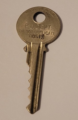 Post Office PO Dept Box 00513 Key Made USA | eBay