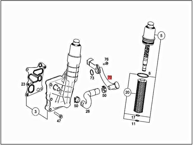 Genuine Mercedes-Benz Coolant Line 2712002352 OEM for sale online | eBay