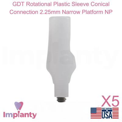 5x GDT Rotational Plastic Sleeve Conical Connection 2.25mm Narrow ...
