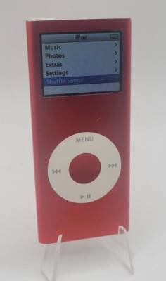 Apple iPod Nano 2nd Generation A1199 Red 4GB MP3 Music Player FOR PARTS ...