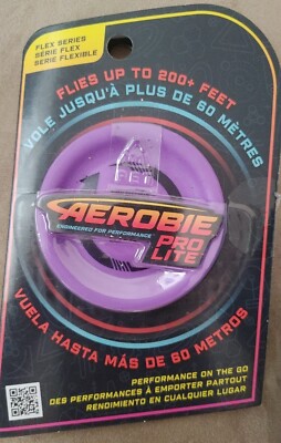 NEW Purple Aerobie Pro Lite Flying Disc - Frisbee Toy - Kids Teens ...