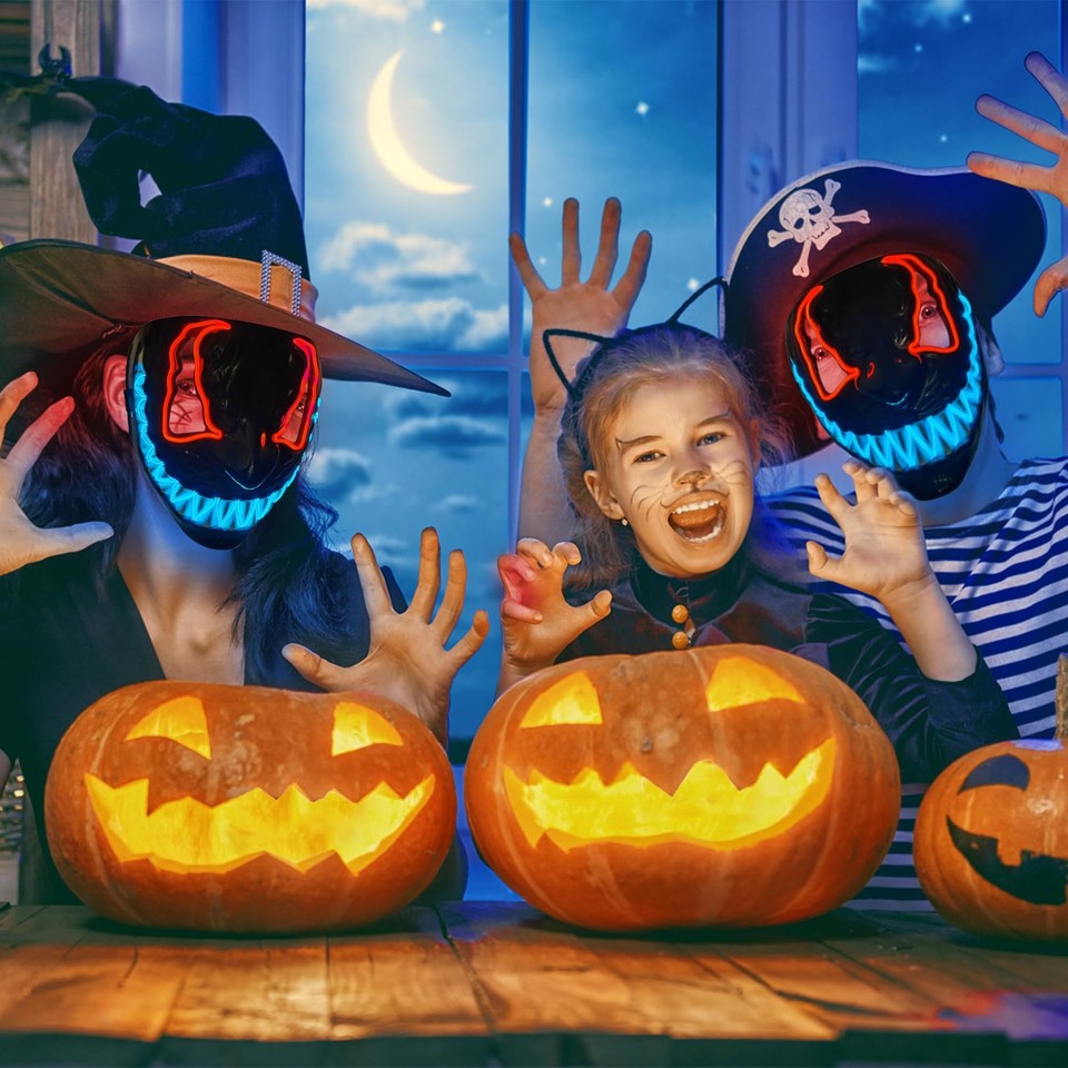 OurHonor Venom Purge Mask Light up halloween Masks with 3 Lighting ...