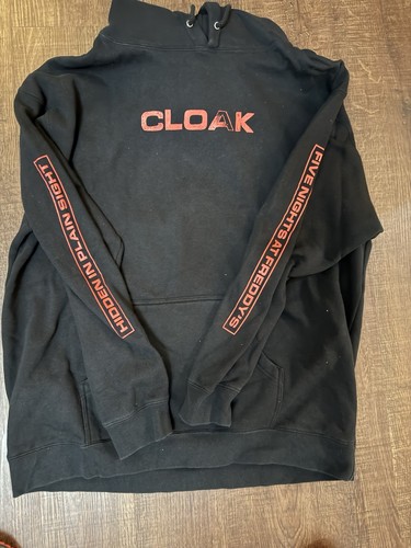 Cloak x FNAF Black Hoodie Five Nights at Freddy's Merchandise | eBay