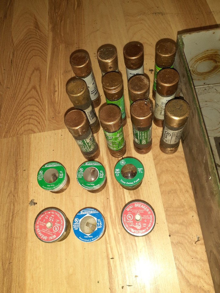 vintage house fuse box w/220 subpanel WORKS FREE FUSES! | eBay