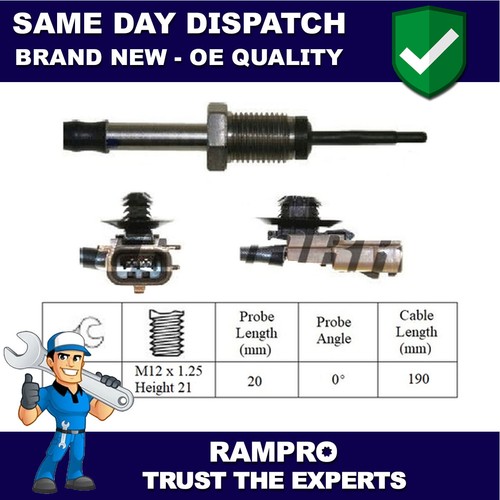 Fits X-Trail Qashqai Vivaro Exhaust Gas Temperature Sensor Stallex #2 ...
