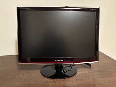 2008 Samsung T220 LCD Computer Monitor 720p 22" Tilting WORKS ...