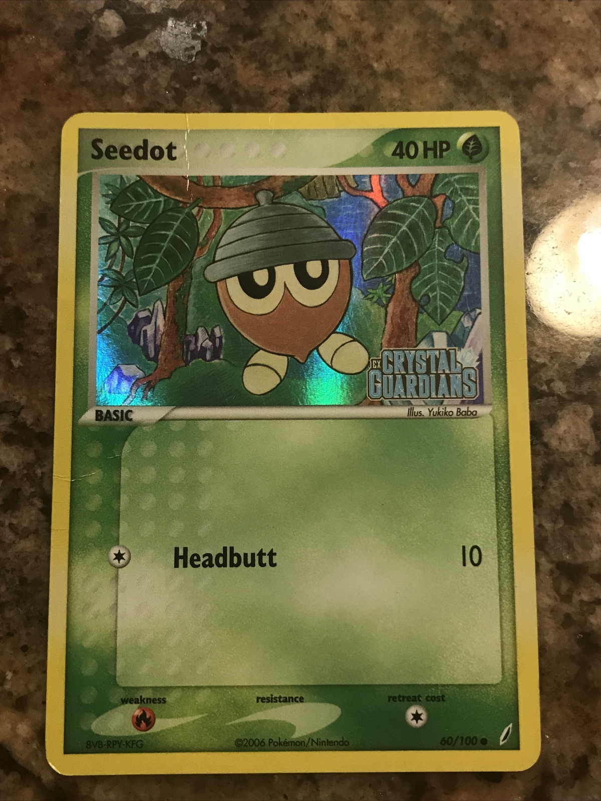 2006 Seedot Pokemon Card EX Crystal Guardians Reverse Foil #60/100 | eBay