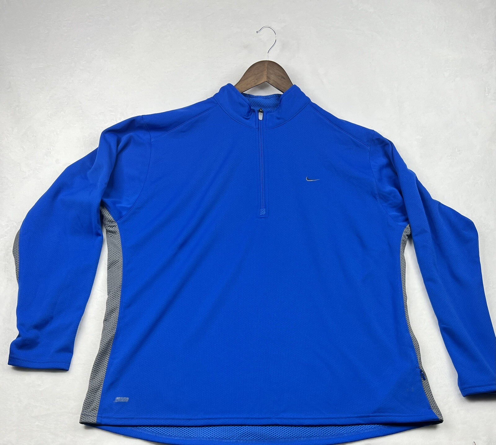 Men’s Nike Running Nike Dri-FIT 1/4 Zip Blue Pullover Sz XL | eBay