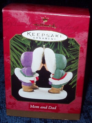 Vintage 1999 Hallmark MOM and DAD Eskimos Rubbing Noses Keepsake ...