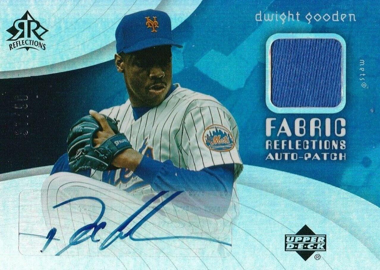 2005 Upper Deck Reflections - Fabric Reflections Dwight Gooden #FRP-DG Patch Autographs /50 (AU ...