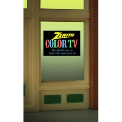 Miller Engineering ~ New 2025 ~ HO or O Scale ~ Zenith ~ Neon Window ...