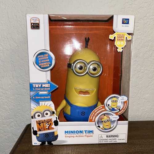 New, Minion Despicable Me 2 Tim Singing Action Figure Size OS (approx ...