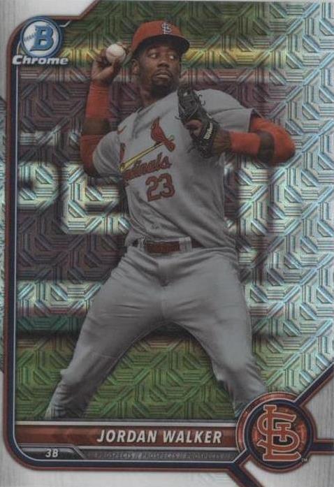 2022 Bowman Draft - Chrome Jordan Walker #BDC-36 Mojo Refractor (RC ...