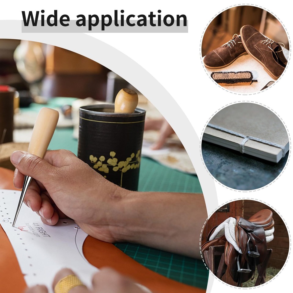 Leather Sewing Kit, Leather Stitching Kit, Leather Working Kit with ...