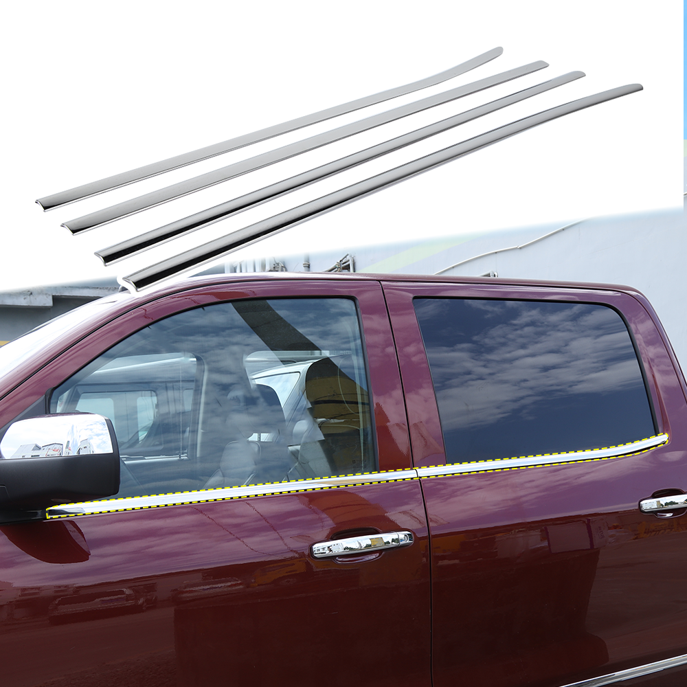 Chrome Trim Molding Stainless Window Trim Overlays - Fits Chevy ...