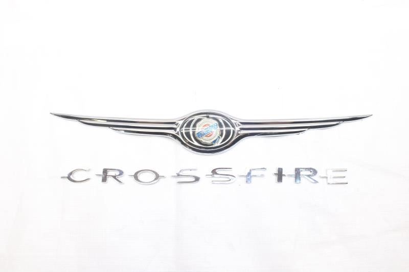 2005 CHRYSLER CROSSFIRE ZH ROADSTER #351 REAR TRUNK EMBLEM W/ WORDING ...