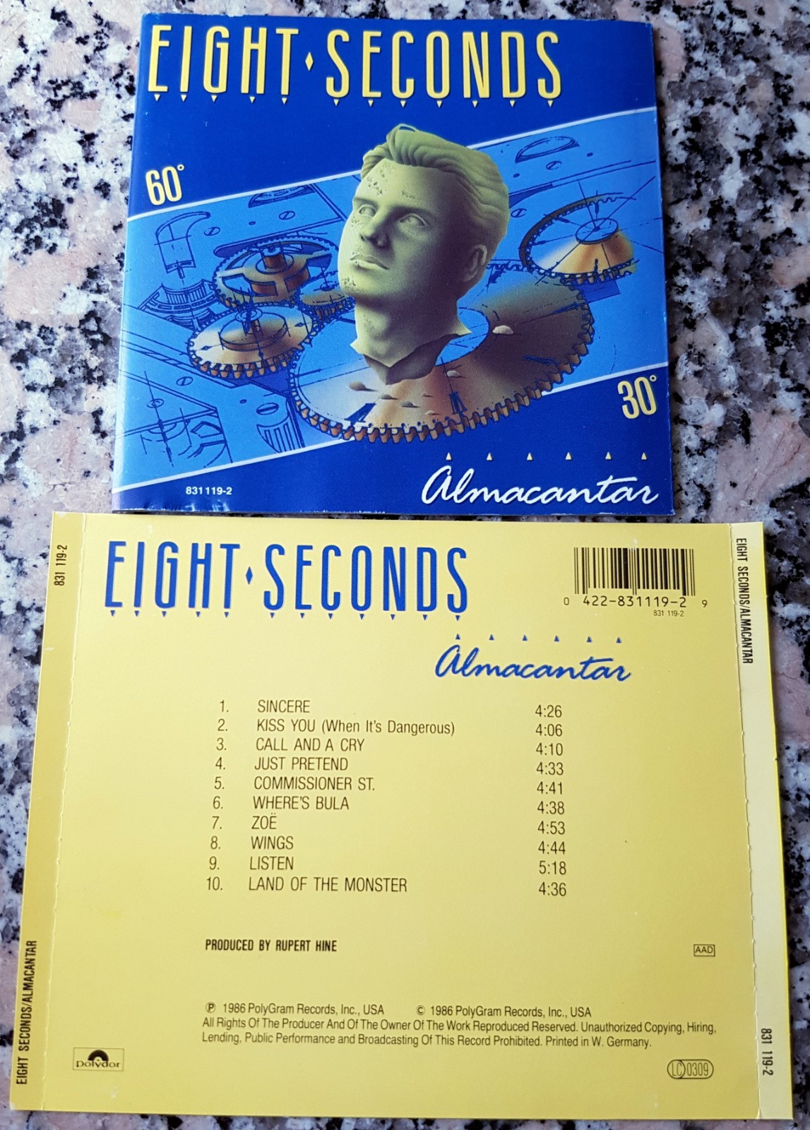 8 EIGHT SECONDS Almacantar 1986 RARE CD Kiss You When It's Dangerous ...