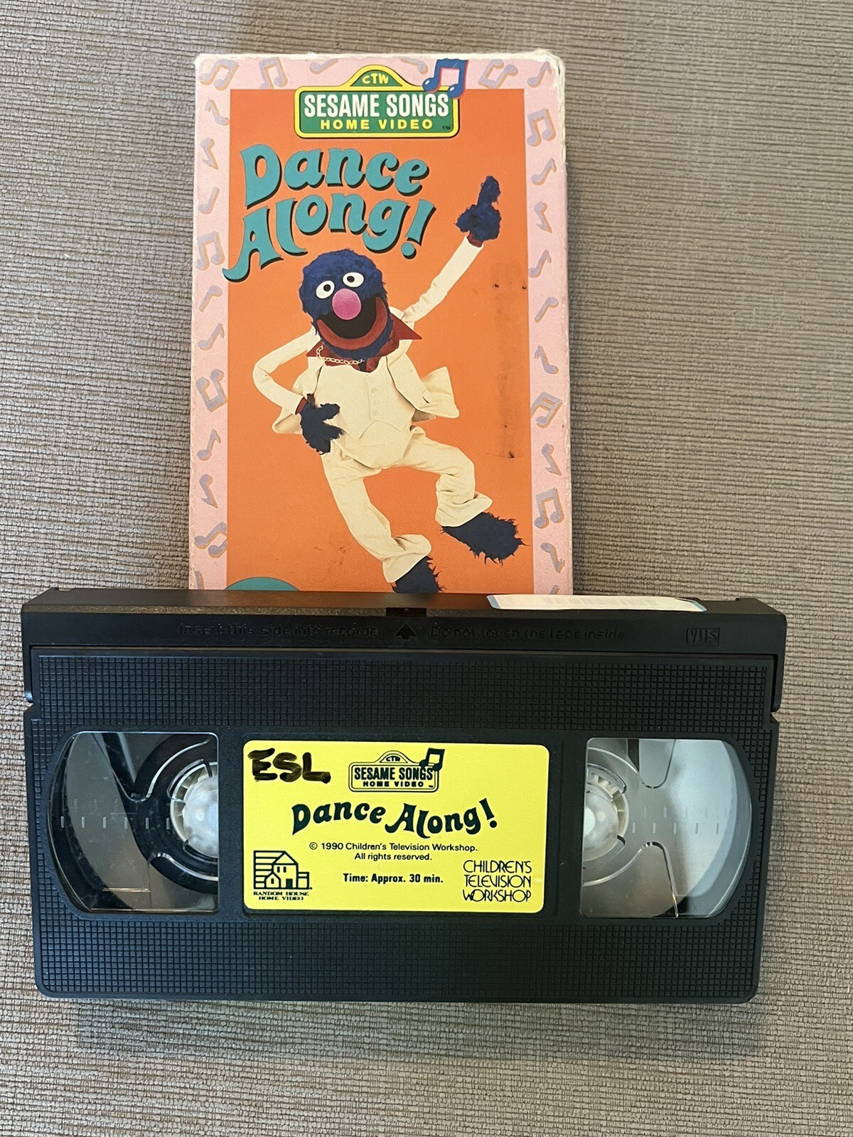Vintage Sesame Street DANCE ALONG Grover 1990 VHS Jim Henson Video | eBay