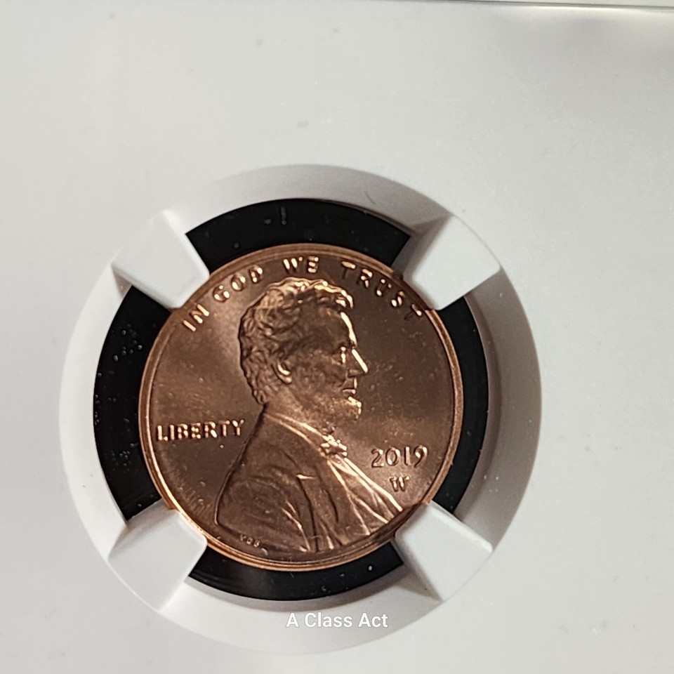 2019-W 1C First "W" Uncirculated Penny Cent NGC MS 70 RD LINCOLN LABEL ...